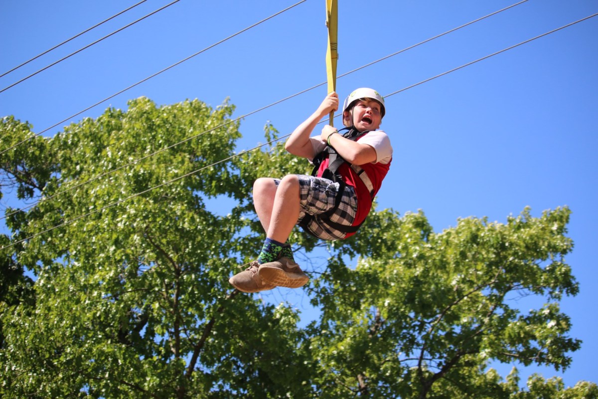 5th Graders confront Zip Line challenge 5 Mile Camp (gallery) – USD 247 ...