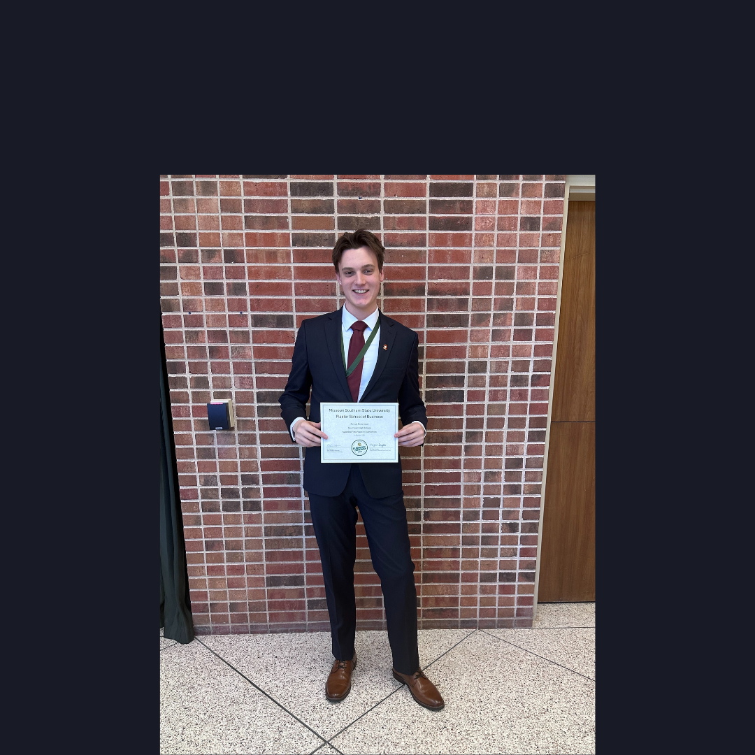 Senior Rowdy Robertson Takes 1st Place at MSSU Business Contest – USD ...